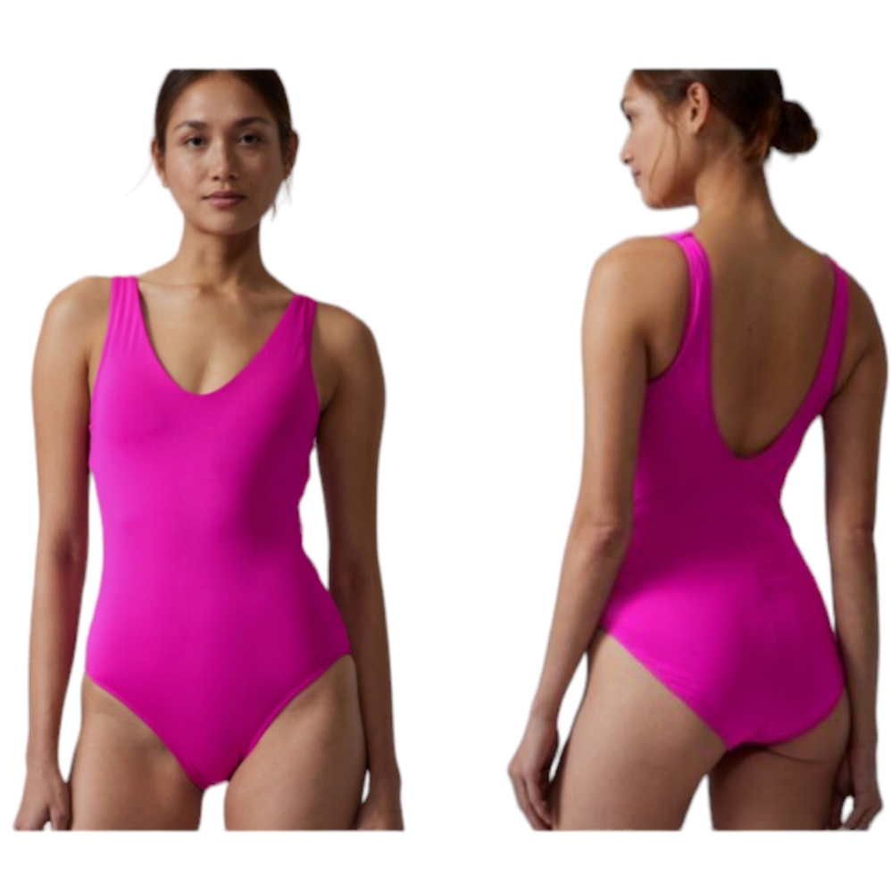 Athleta Seychelles Pink One Piece Swimsuit Size M / T - Gem